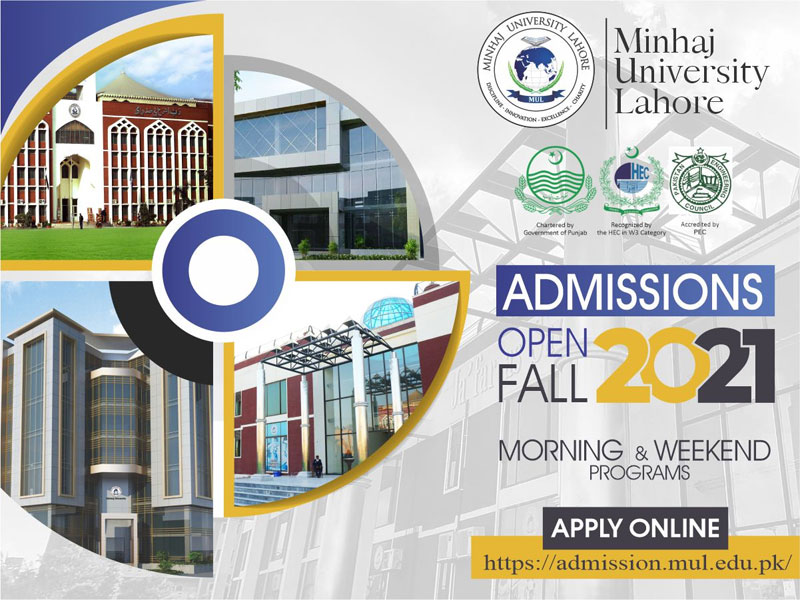 Admissions Open Fall 2021 - Minhaj-ul-Quran